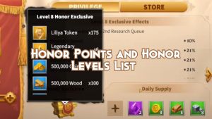VIP/Honor Points, Levels, and Store: Everything about VIP/Honor - Call ...