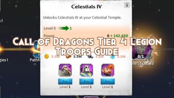 Call of Dragons Tier 4 Legion Troops Guide, Requirements and Tips ...